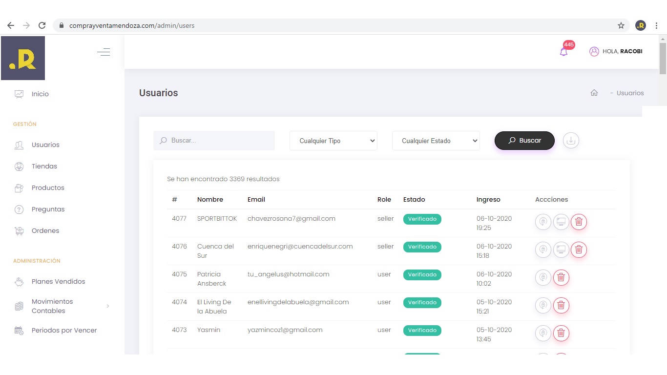 El mejor dashboard para tu marketplace.